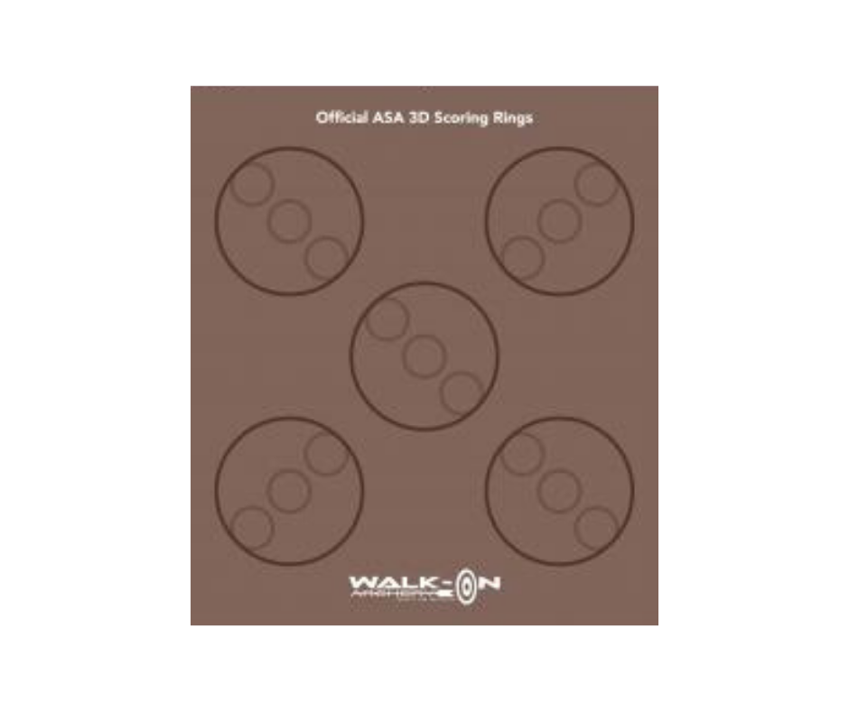 ASA Scoring Rings - Brown | Walk-On Archery | Walk-On Archery | Archery ...